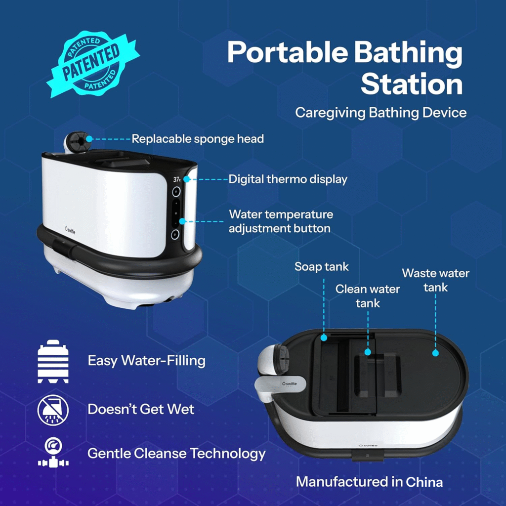 Switle BODY Portable Bedside Shower System | Body Washing Device